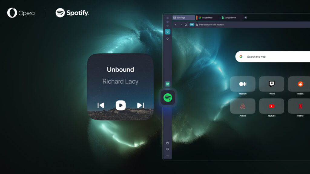 Opera ve Spotify’dan müzikle senkronize yeni tarayıcı teması - MediaCat